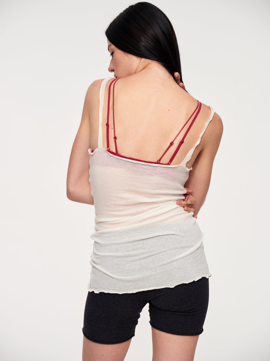 CSFC Silk-Wool Cami in White